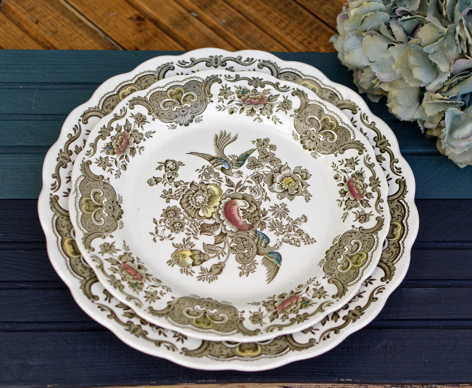 1960s ~ English Vintage PORCELAIN Plate ~ Made by Ridgway of ...