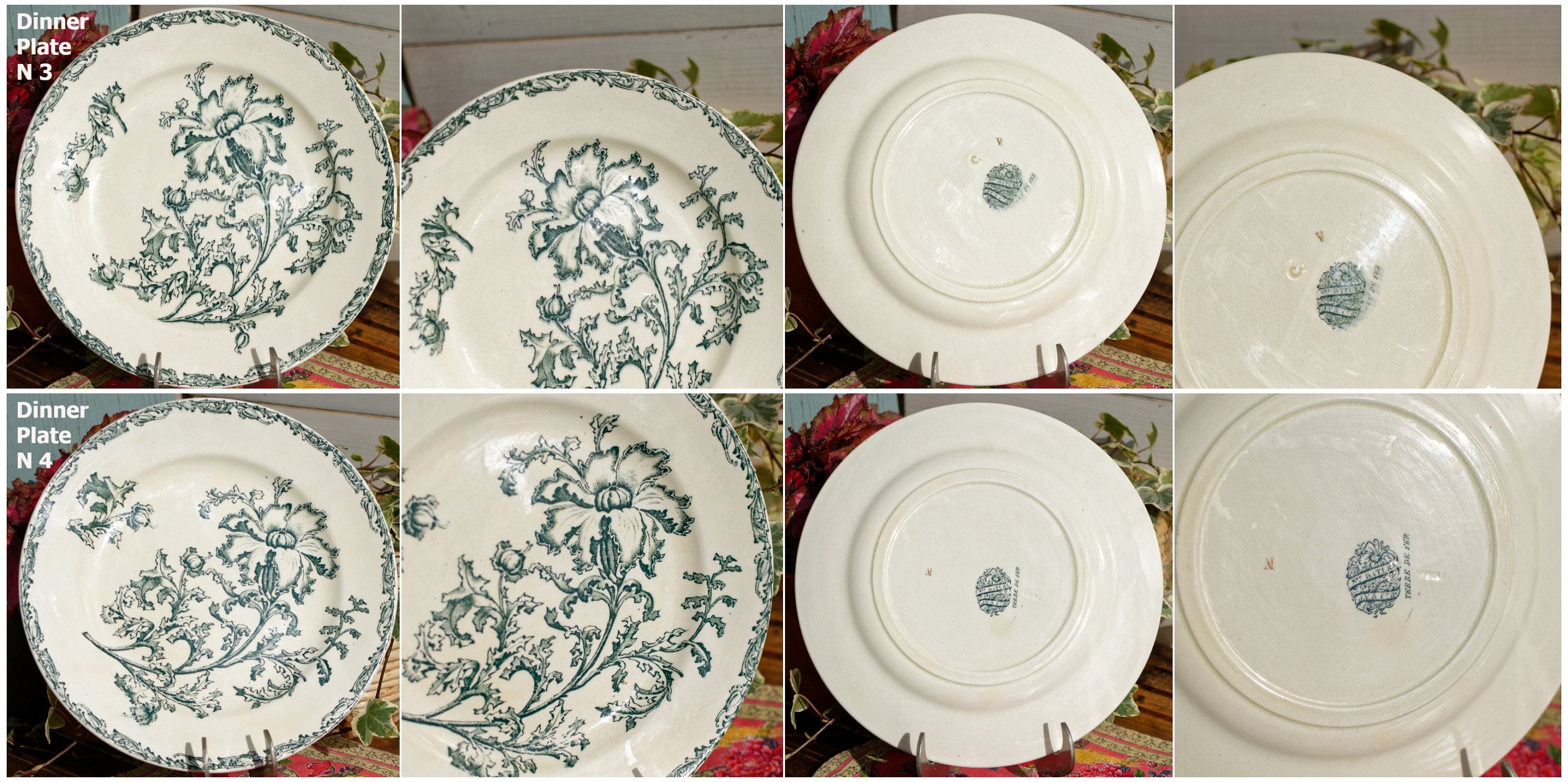 Late 1800s French Vintage Antique TRANSFERWARE Plate Made - Etsy