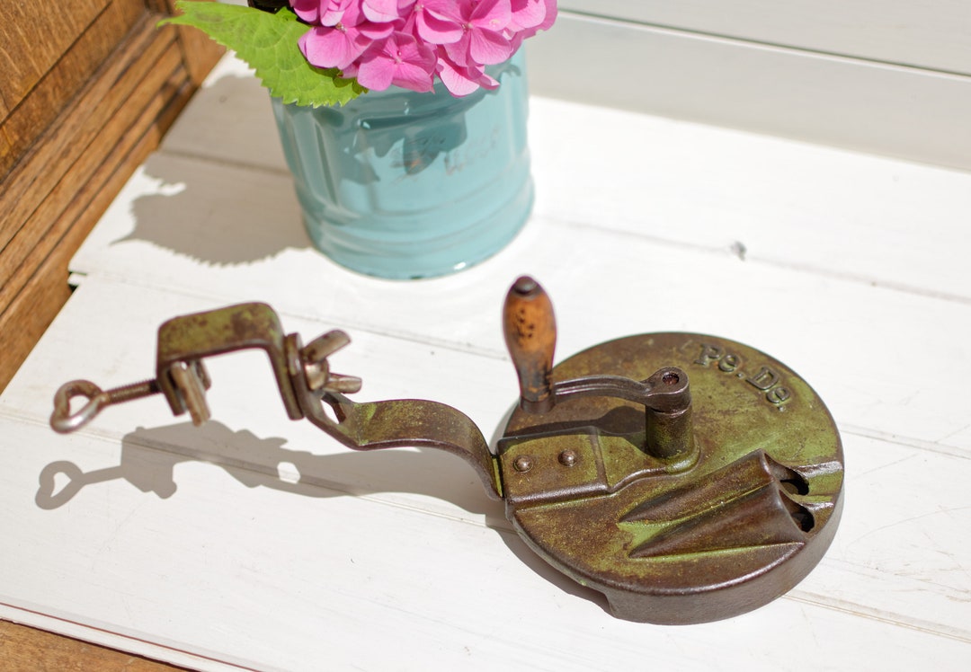 1930s ~ UNIQUE Double Bean Slicer ~ Stamped Pede (peter Dienes) ~ Cast ...