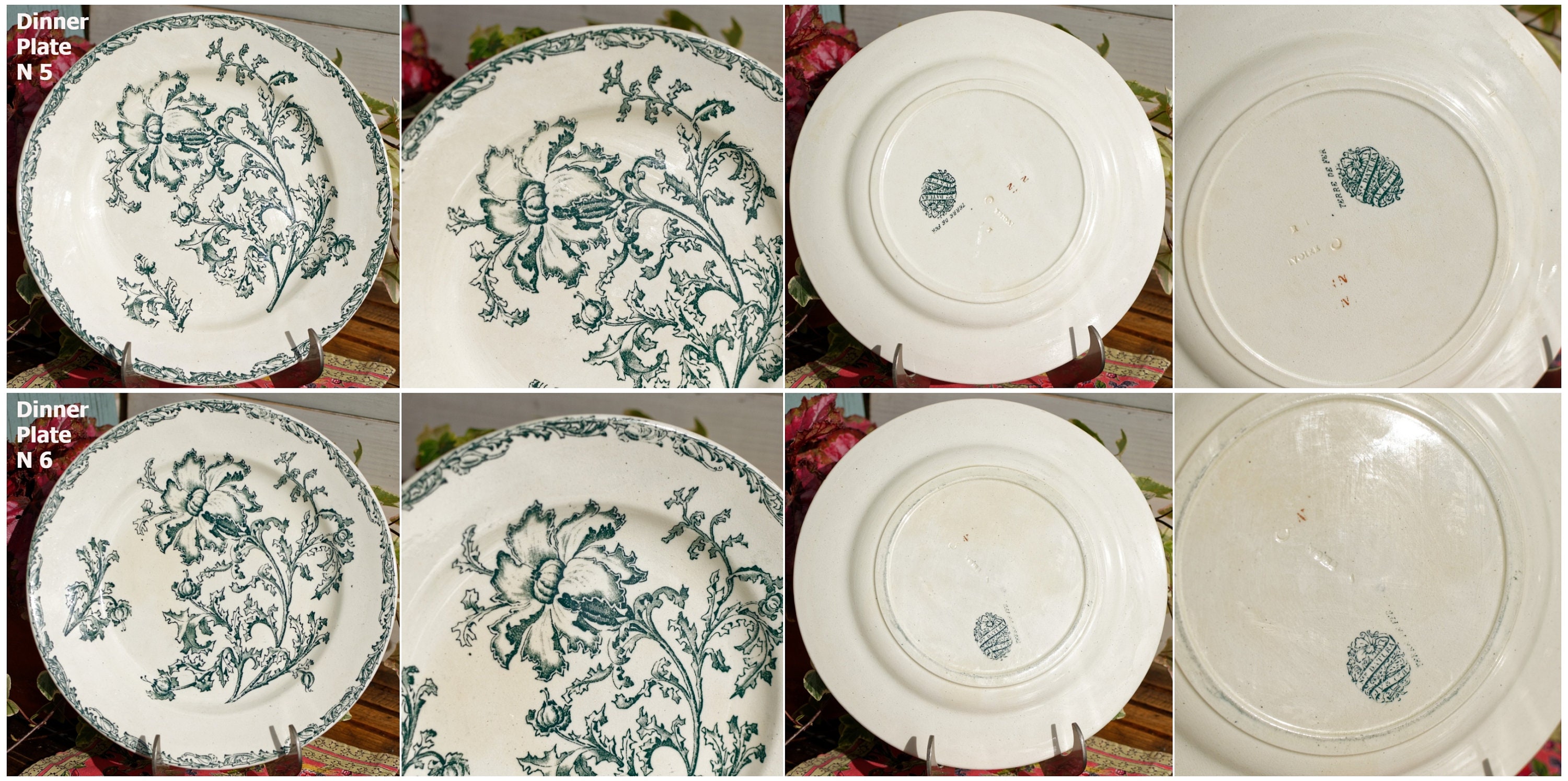 Late 1800s French Vintage Antique TRANSFERWARE Plate Made - Etsy