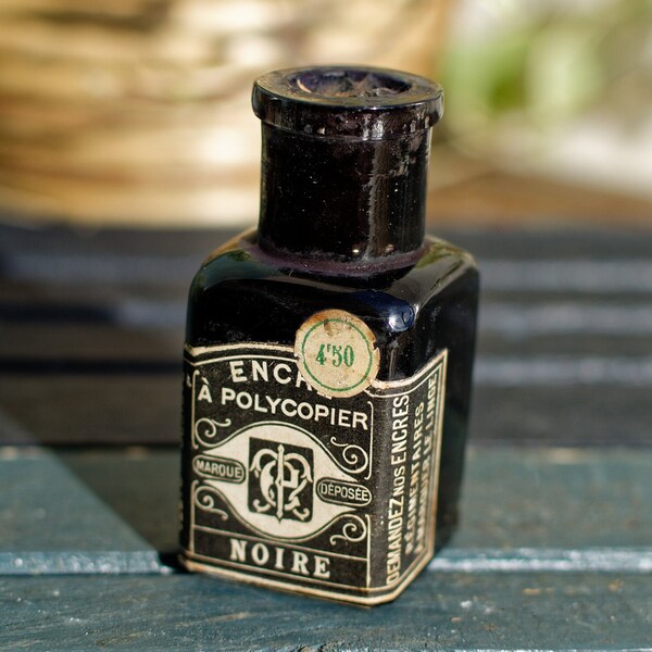 Antique Ink Bottle - Etsy