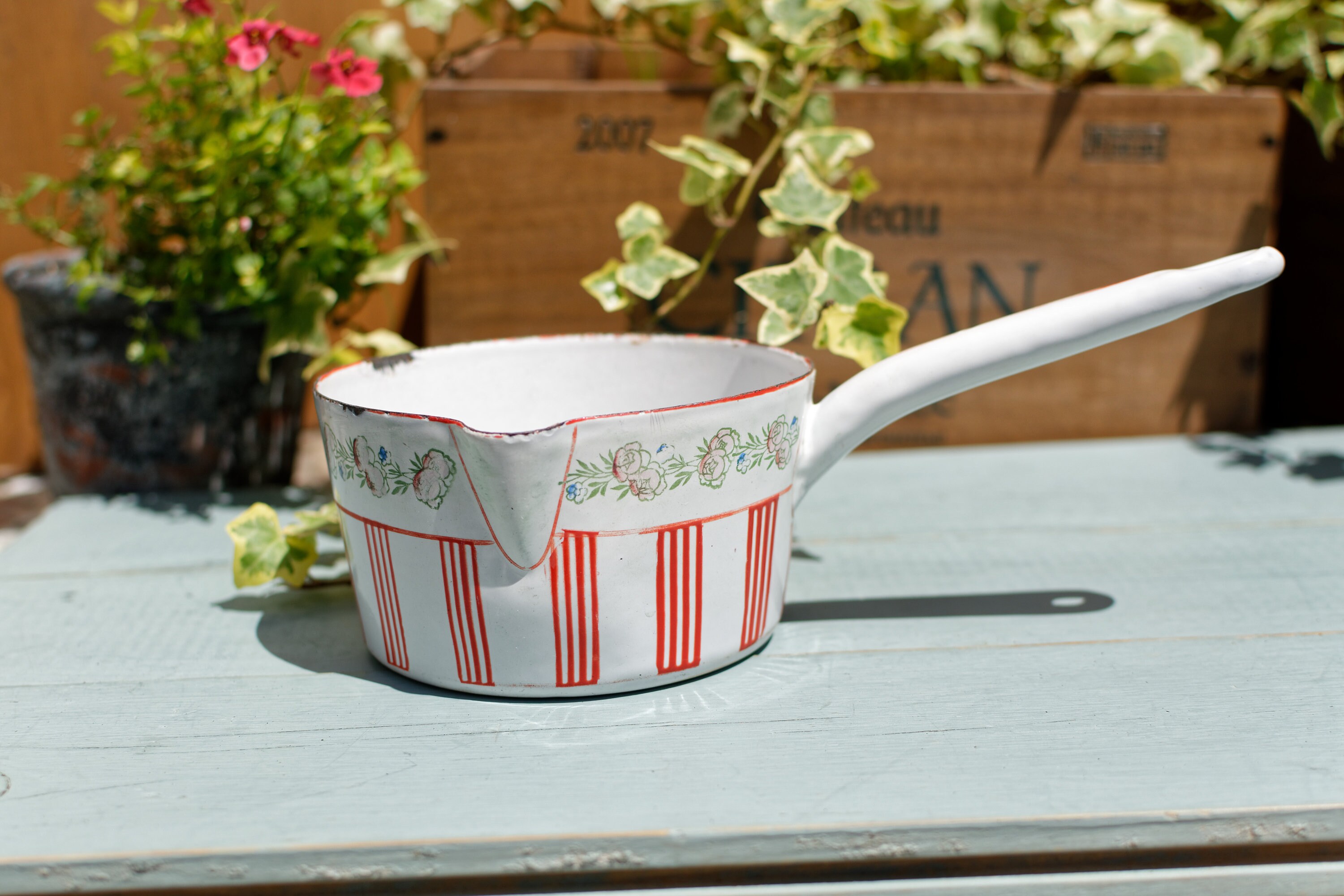 1920s French ENAMELWARE Cookware Vintage Enamel Saucepan - Etsy