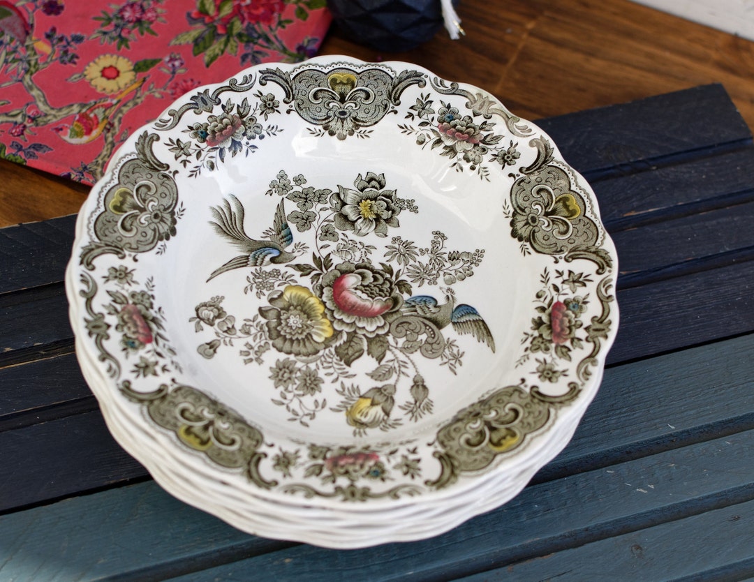 1960s ~ English Vintage PORCELAIN Small Soup Plate ~ Made by Ridgway of ...