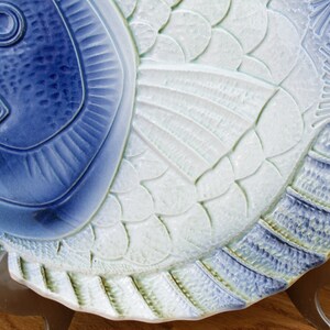 1950s ~ AR LR Sevres ~ French Vintage BARBOTINE Majolica Style Fish ...