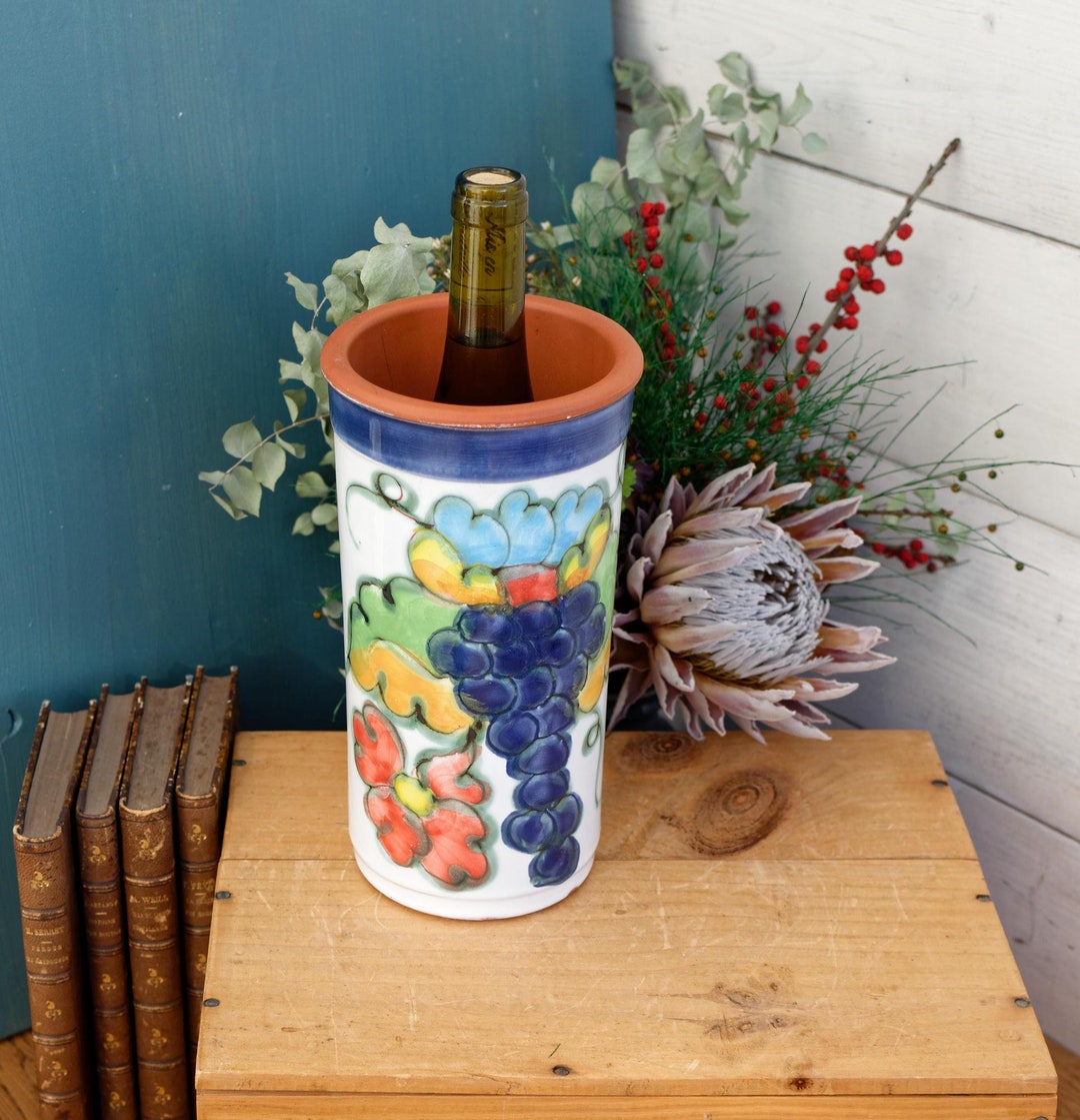 French Vintage Ceramic "terre Cuite" Wine Chiller Cooler ~ French "seau ...