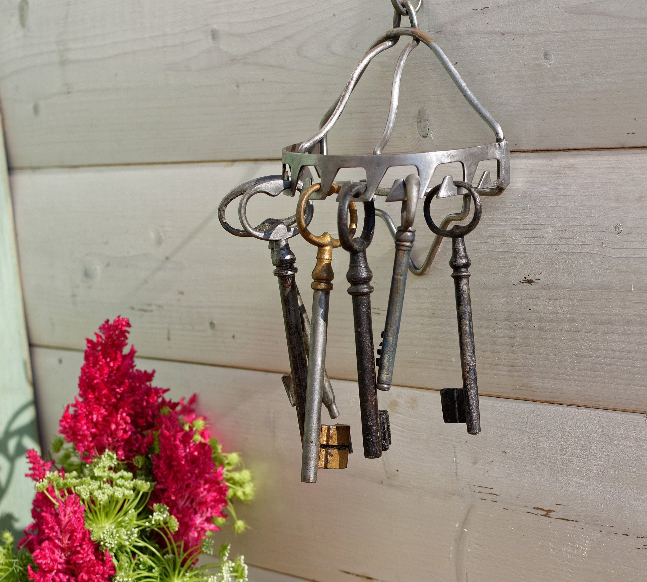1800s French Vintage Antique Skeleton Key Hanging Keyholder - Etsy