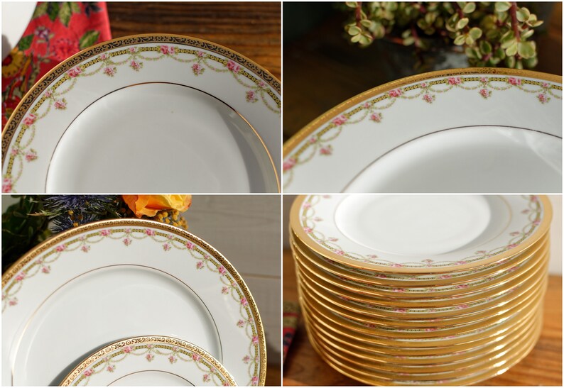 Late 1900s French Vintage LIMOGES Fine Porcelain Patterned | Etsy