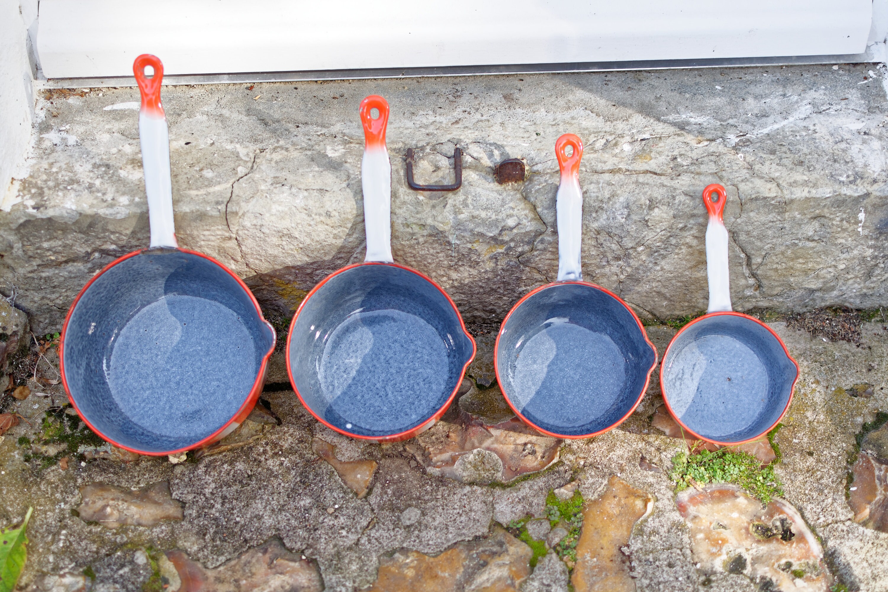 French ENAMELWARE Cookware Vintage Enamel Saucepan | Etsy