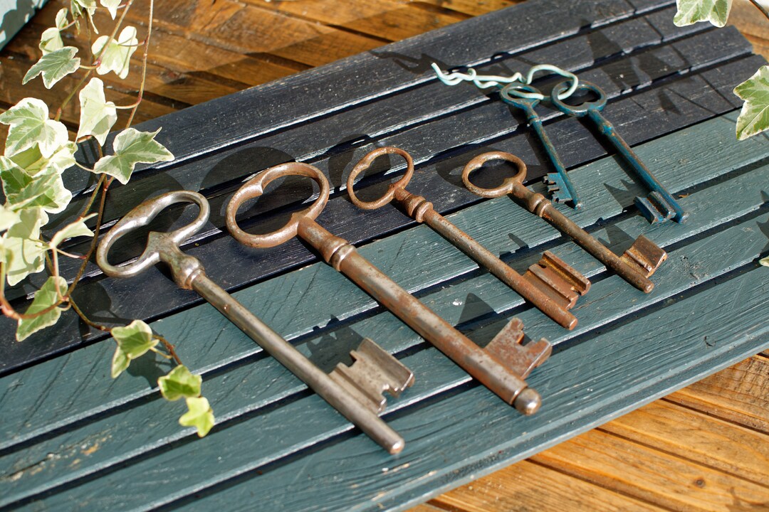 1800s ~ French Vintage Antique Skeleton Key ~ Authenic Farmhouse Rustic ...