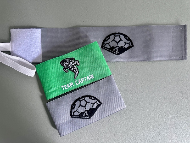 Custom Personalized Captain Bands Hook and Loop Fastener, Football ...
