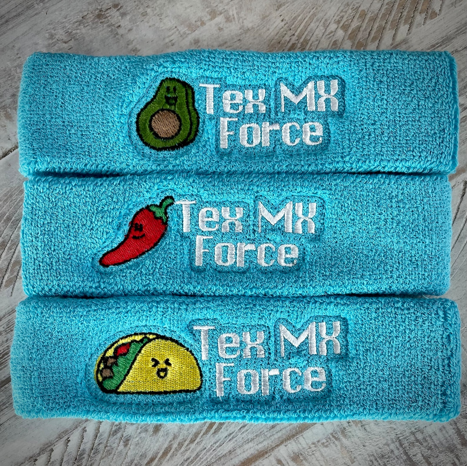 Sweatbands Headbands Custom Embroidered Stretch Terry - Etsy