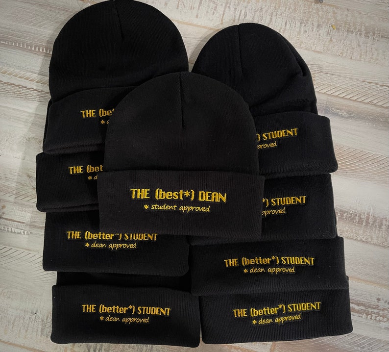 Custom Embroidered Beanies Hats Personalized Sports Gifts - Etsy