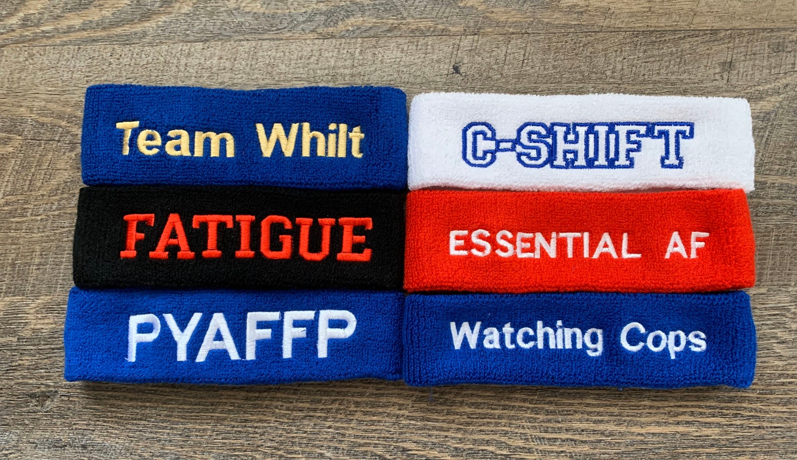 Sweatbands Headbands Custom Embroidered Stretch Terry - Etsy