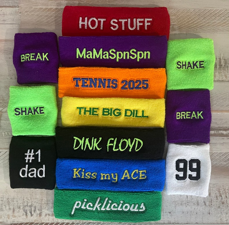 Sweatbands Custom Personalized Embroidered Sweat Bands - Etsy