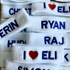 Sweatbands Custom Personalized Embroidered Sweat Bands Headbands ...