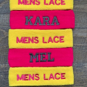 Sweatbands Custom Personalized Embroidered Sweat Bands Headbands ...