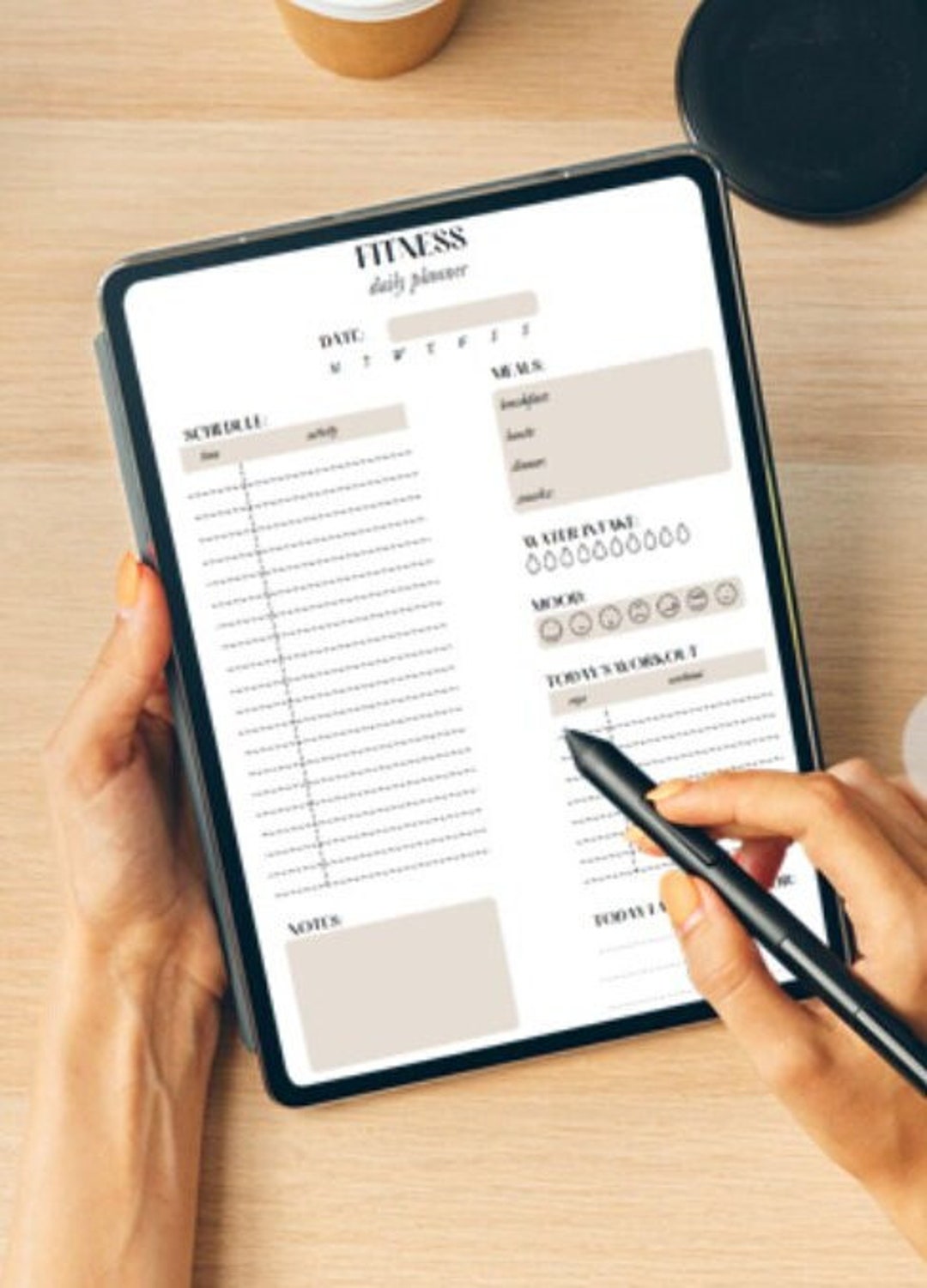 Digital Fitness Planner, Printable Fitness Planner, Workout Journal ...