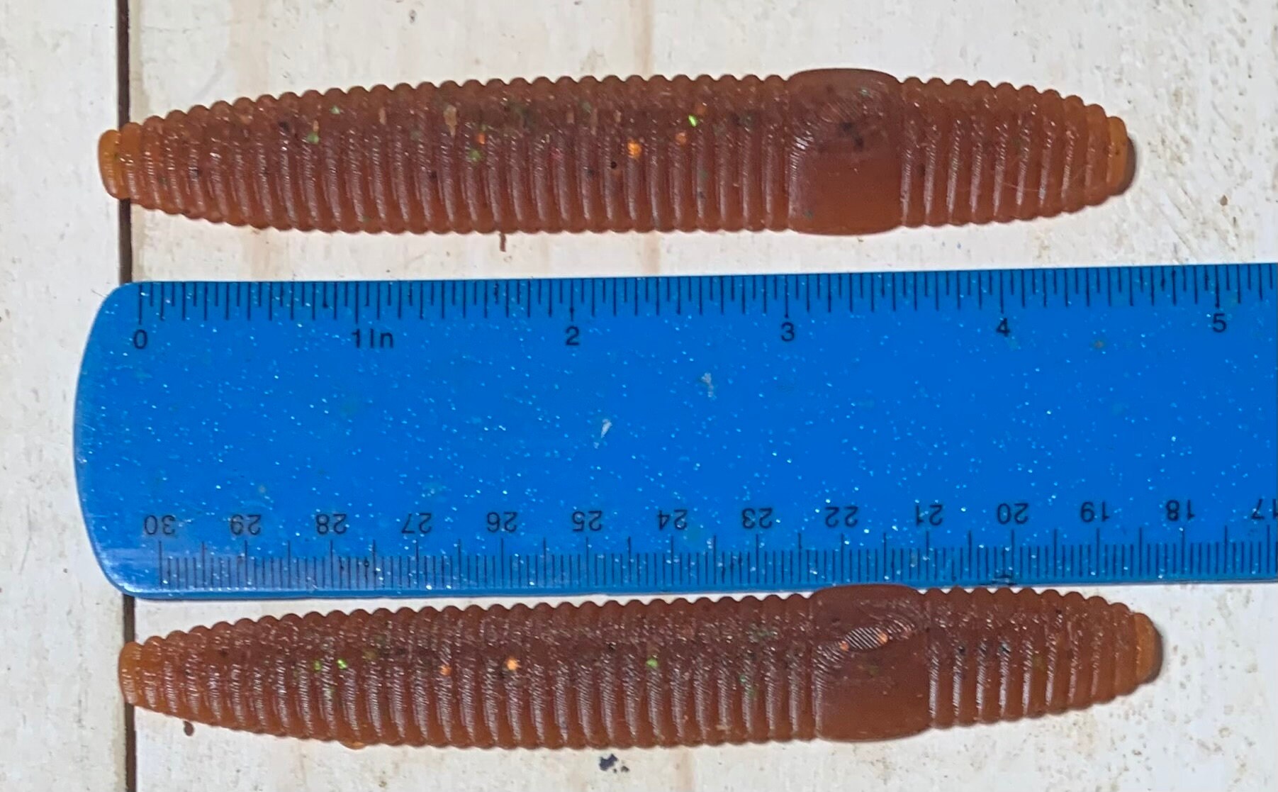 Open Top Hand Poured Bait Mold and a Package of Cigar Grub Baits - Pour ...