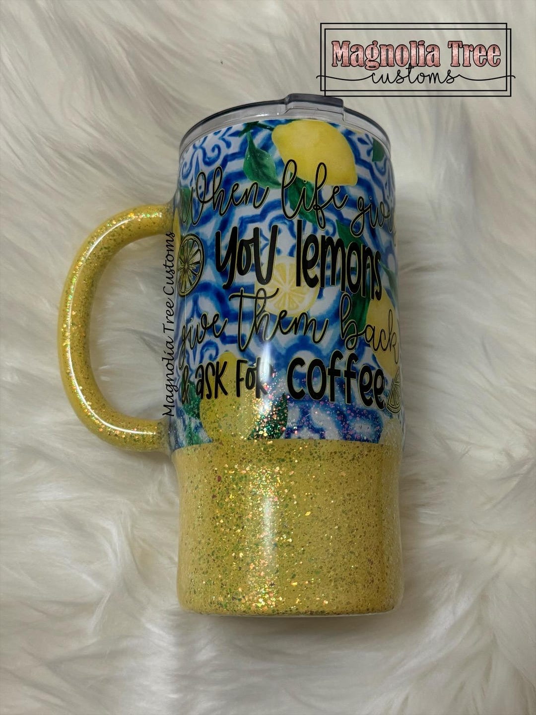 RTS Ready to Ship Life Gives You Lemons 16oz Travel Mug, Coffee Tumbler ...