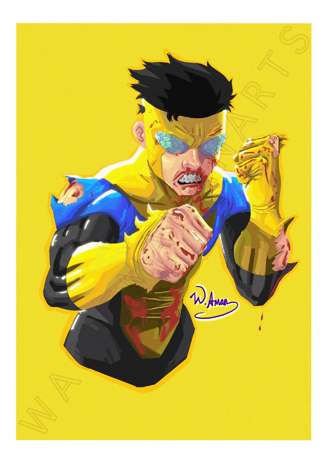 Invincible A4 Poster - High Quality Print - Etsy