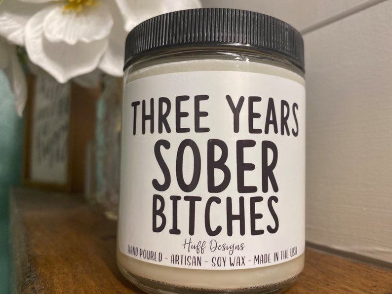 Three Years Sober Anniversary Gift / Alcoholics Anonymous / | Etsy Three Years Sober Anniversary Gift / Alcoholics Anonymous / | Etsy