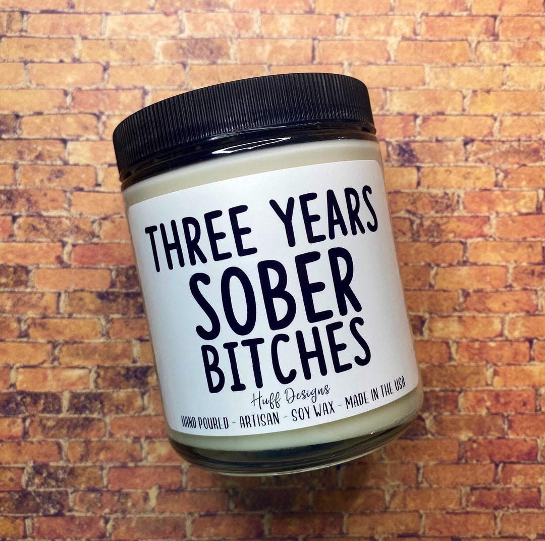 Three Years Sober Anniversary Gift, Alcoholics Anonymous, Sobriety Gift ...