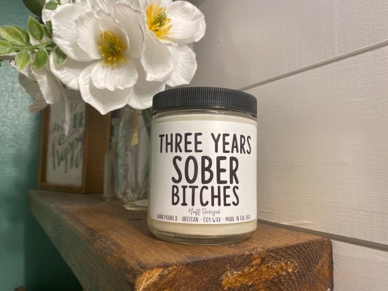 Three Years Sober Anniversary Gift Alcoholics Anonymous - Etsy Three Years Sober Anniversary Gift Alcoholics Anonymous - Etsy