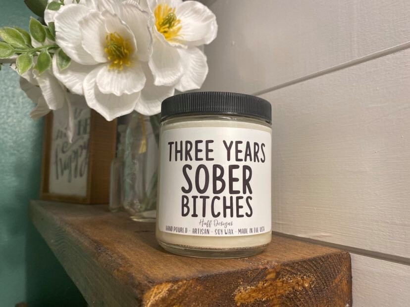 Three Years Sober Anniversary Gift Alcoholics Anonymous - Etsy