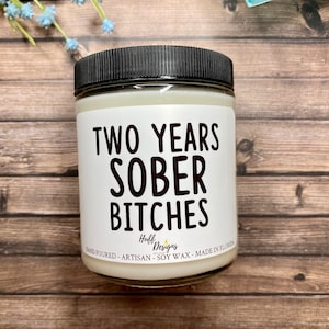 Two Years Sober Anniversary Gift, Alcoholics Anonymous, Sobriety Gift ...