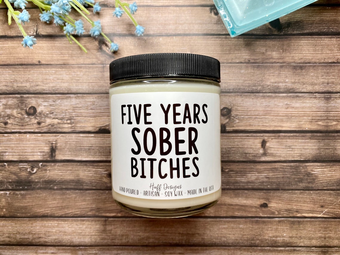 Five Years Sober Anniversary Gift / Alcoholics Anonymous / | Etsy