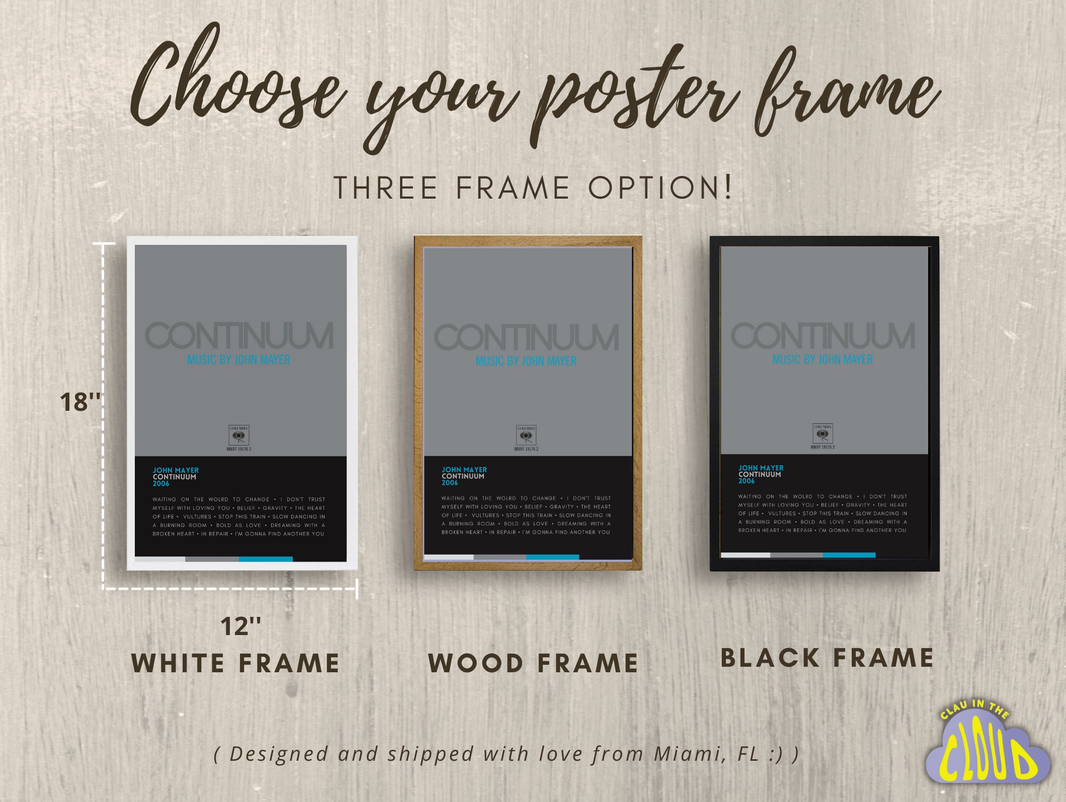 John Mayer Continuum Album Poster - John Mayer Fan Poster, John Mayer ...