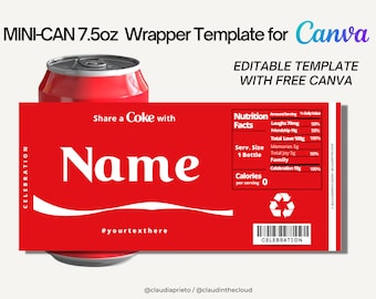 Canva Soda Template - Etsy