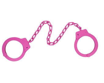 Pink Sissy Genuine Police Handcuffs Chastity Restraints Cuffs - Etsy