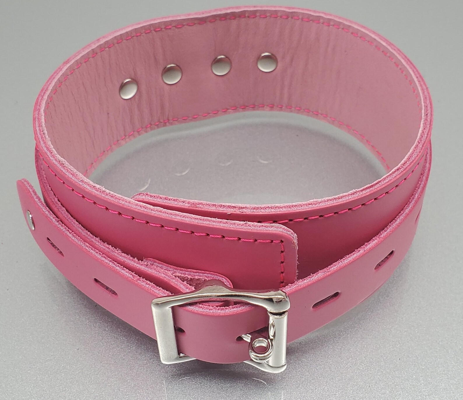 1 Wide Leather D-Ring Day Collar Restraint 1 | Etsy