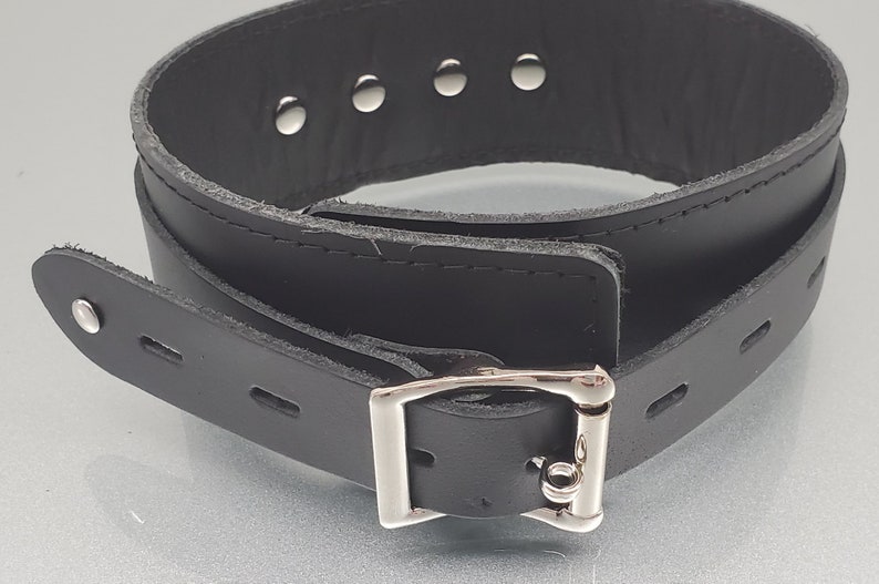 Leather D-ring Day Collar Restraint 1 Wide Locking - Etsy