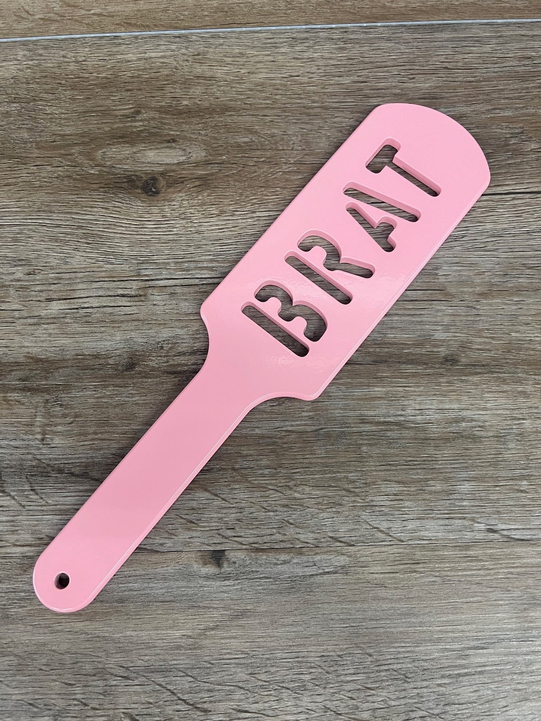 Pink BRAT Cutout Aluminum Paddle From Ballistic Metal, Spanking Fetish ...