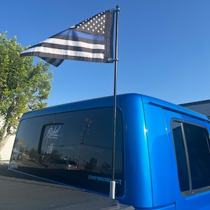 Quick Release Flag Pole Whip Mount Fiberglass Rod Vehicle Jeep ATV UTV ...