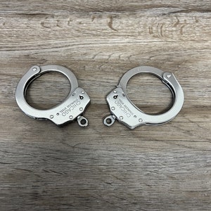 Authentic Police Handcuffs Without the Connecting Chain, Stainless ...