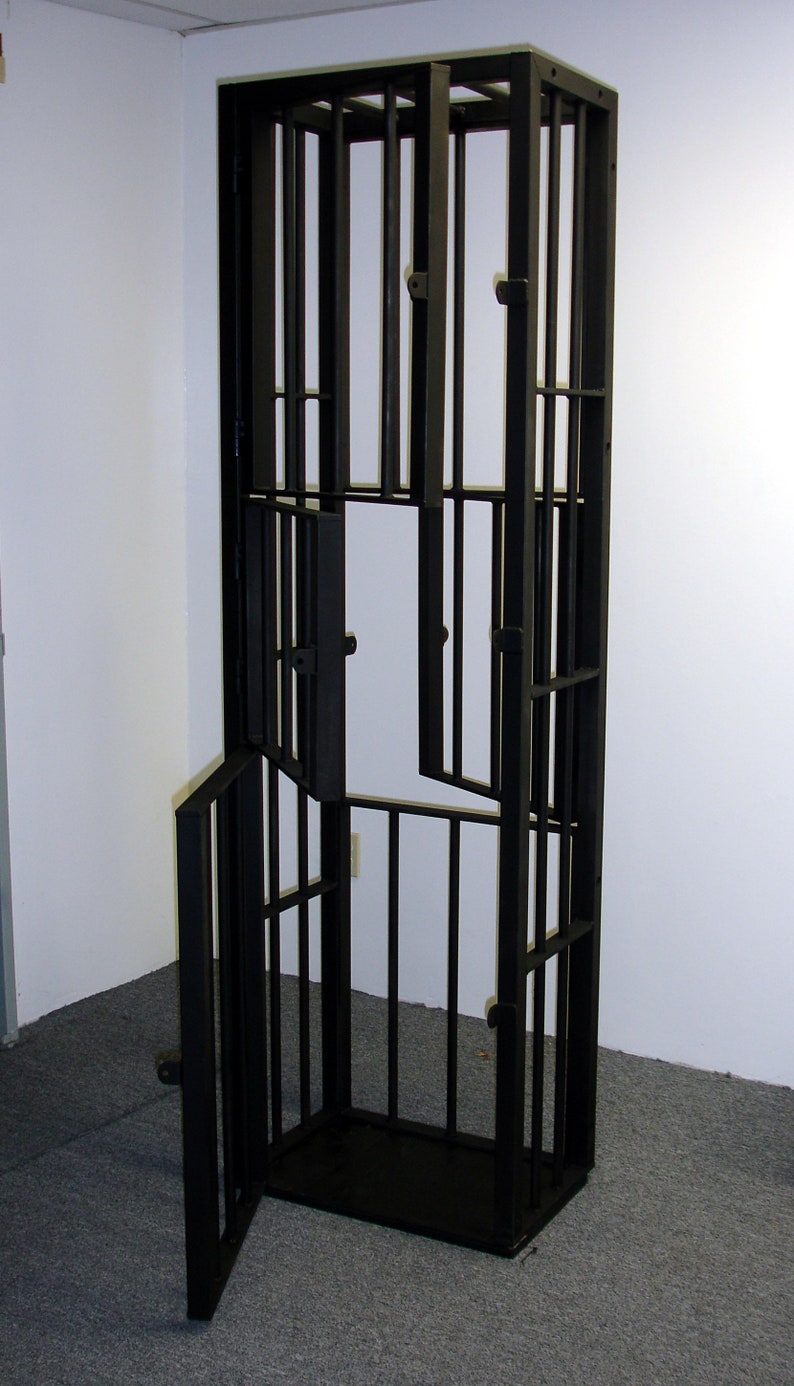 Powder Coated Steel Upright Stand up Jail Cell Slave Cage - BDSM ...