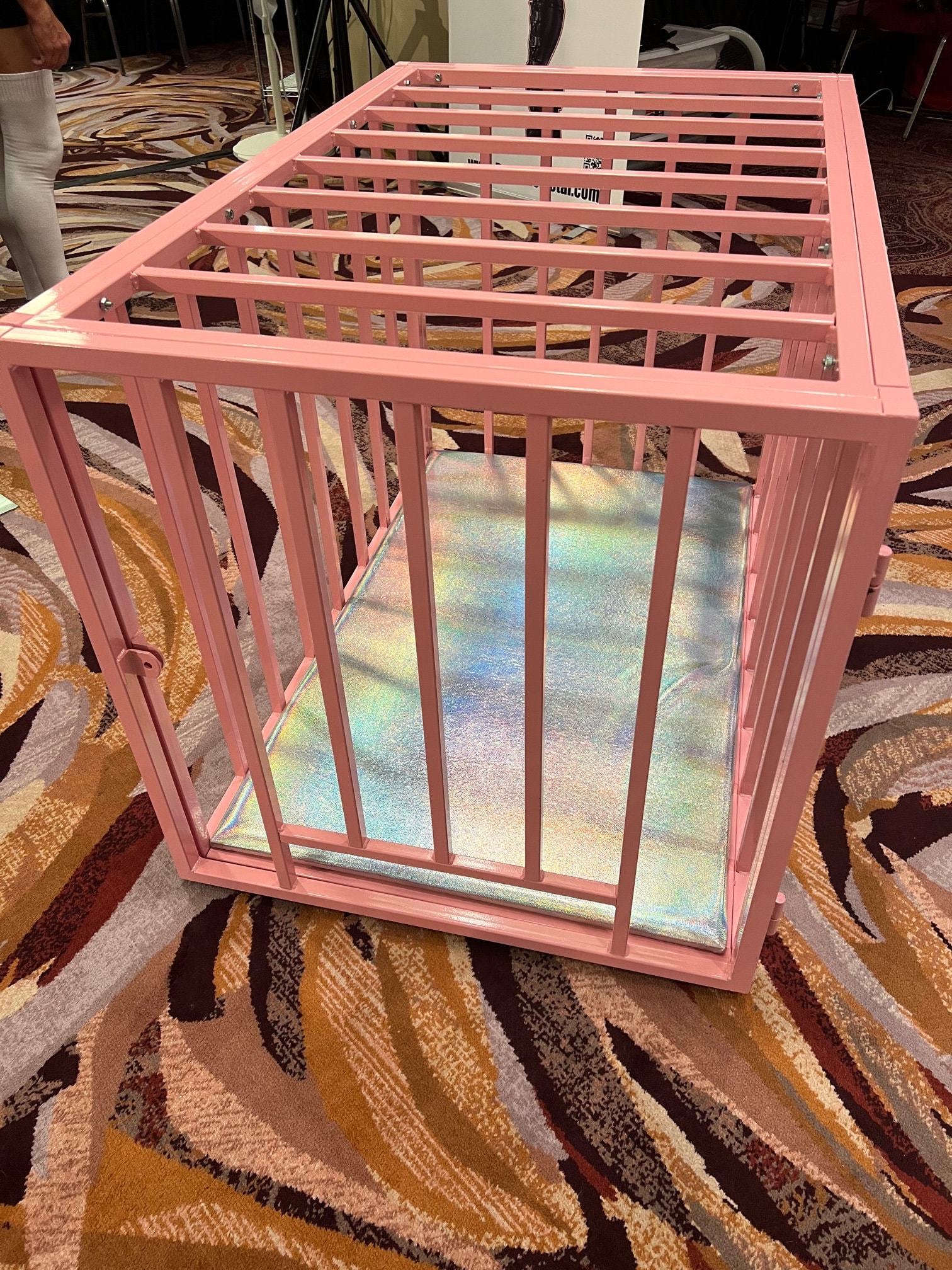 Pretty in Pink Puppy Cage - BDSM Bondage - 100% Steel - Made in the USA ...