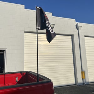 Quick Release Flag Pole Whip Mount Kit Vehicles Jeep, ATV UTV, Sandrail ...