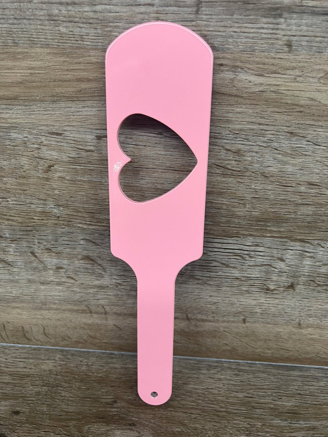 Love Hurts Pink Heart Paddle From Ballistic Metal Spanking - Etsy