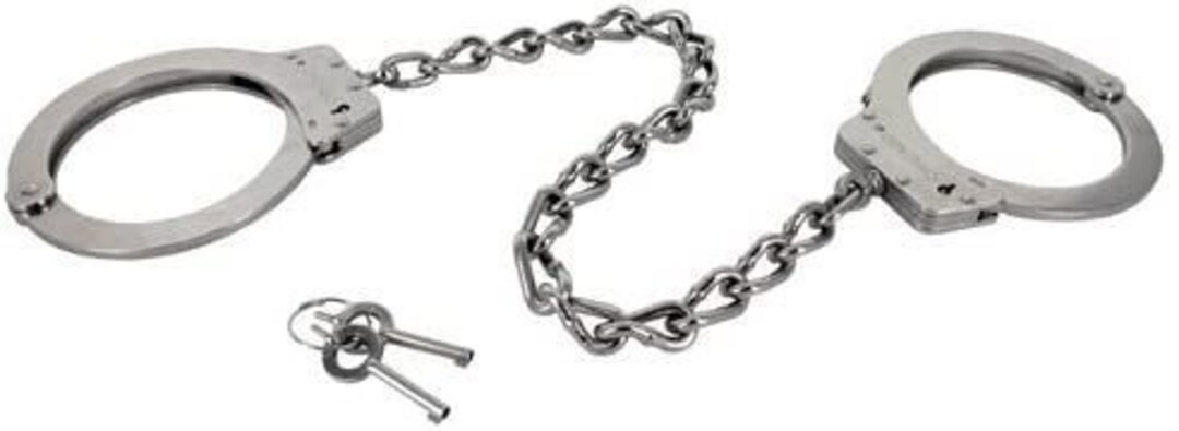 Genuine Chicago Steel Police Leg Cuffs Handcuffs, Chastity Restraints ...