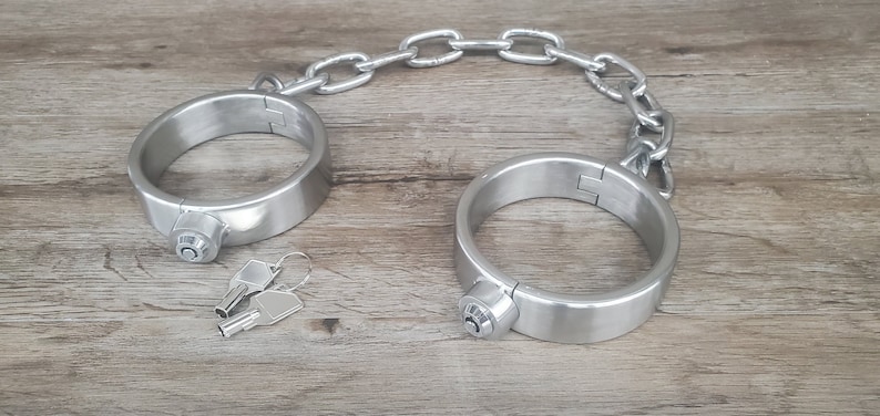 Ankle Stainless Steel 1 Wide Locking Leg Restraint Cuffs - Etsy