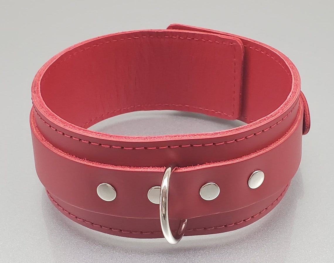 1 Wide Leather D-ring Day Collar Restraint 1 - Etsy