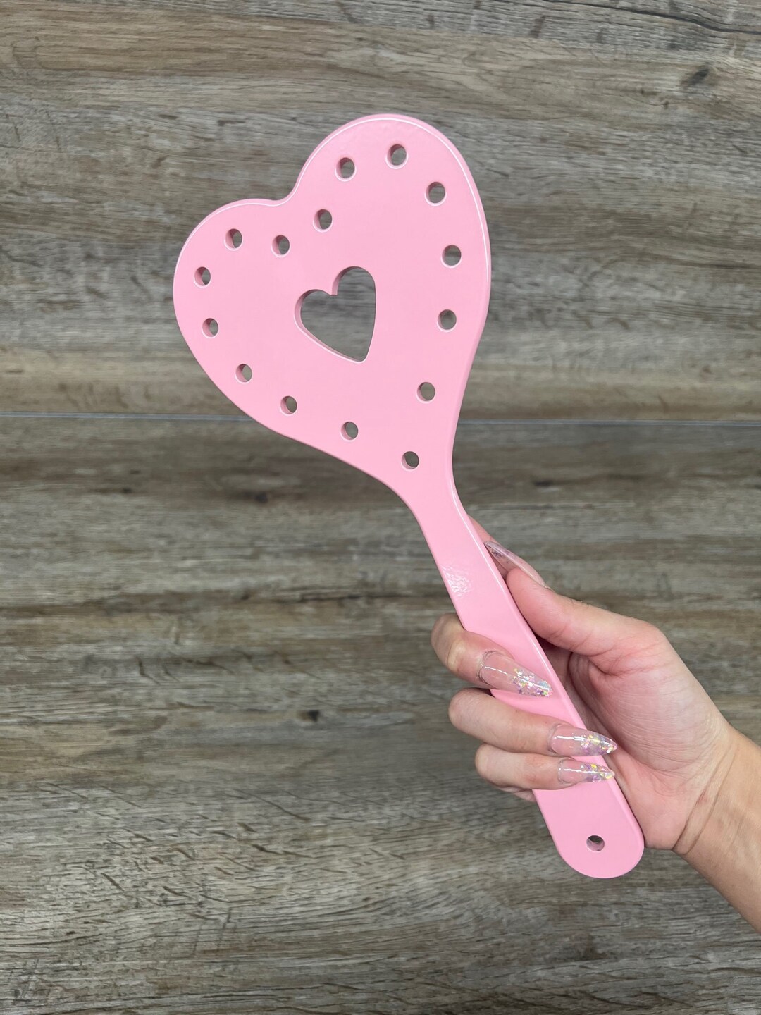 Harley's Pretty in Pink Heart Aluminum Paddle From Ballistic Metal ...