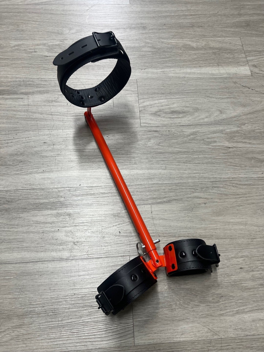 Halloween Exclusive Orange Posture Bar - Adjustable, Neck Arms Bondage ...