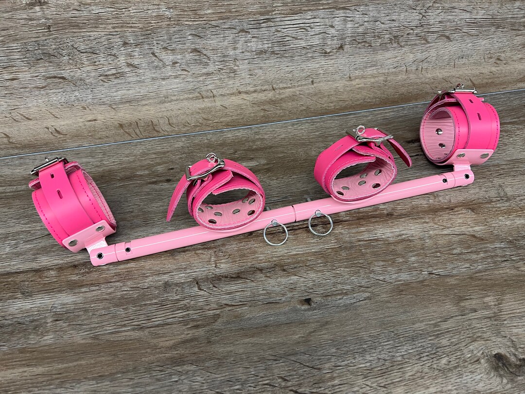 Limited Edition Pretty in Pink Adjustable Bondage Stocks Spreader Bar ...