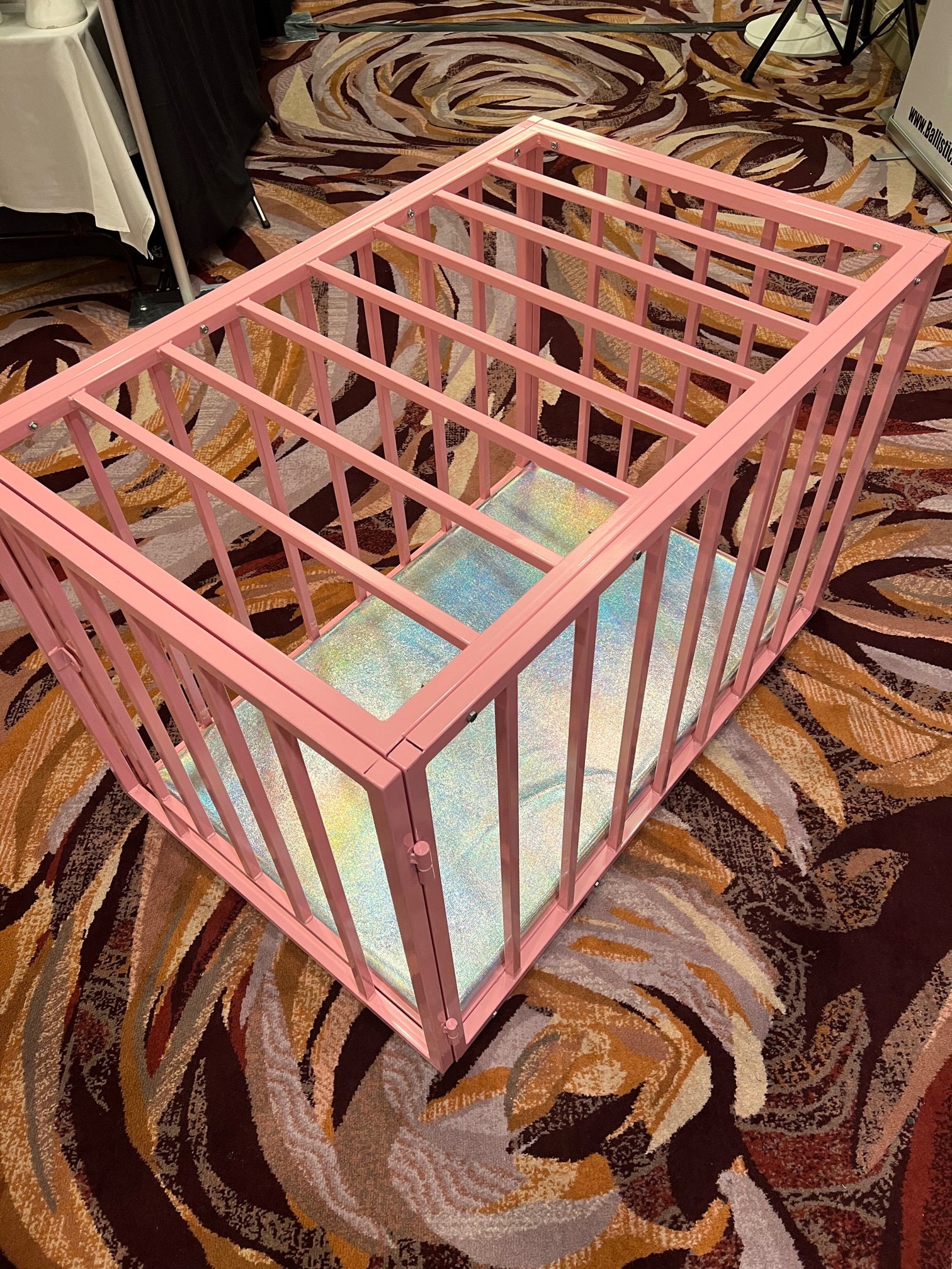 Pretty in Pink Puppy Cage - BDSM Bondage - 100% Steel - Made in the USA ...