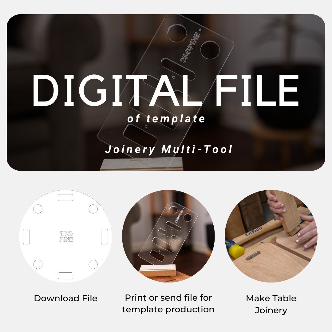 Joinery Multi-tool Template Downloadable File, DIY Woodworking Joinery ...